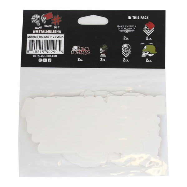 STICKERS ASSORTED 12 PACK